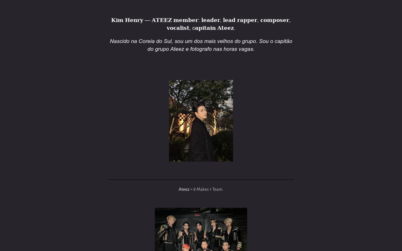 KIM HENRY FROM ATEEZ.